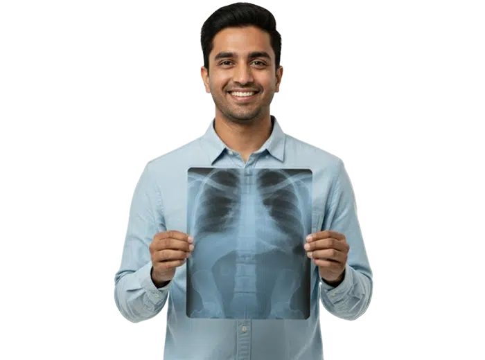 X-ray Abdomen AP View - Aarthi Scans WP